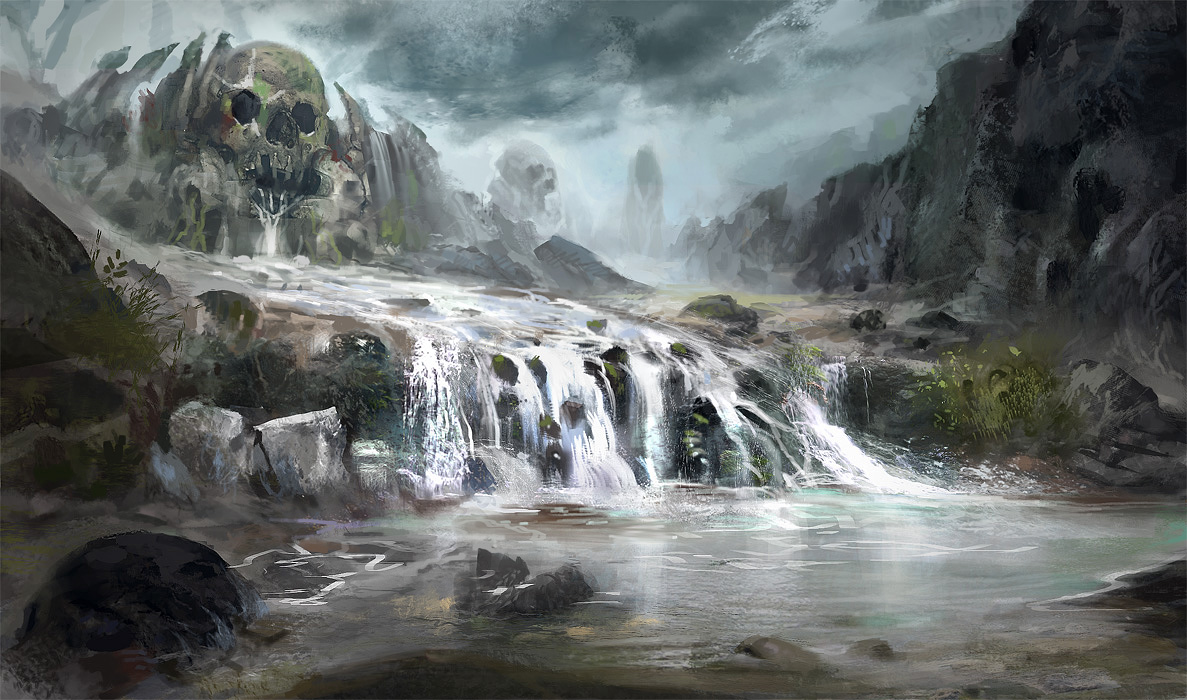 Photo paysage lugubre