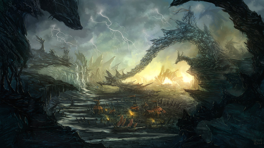 Photo paysage lugubre